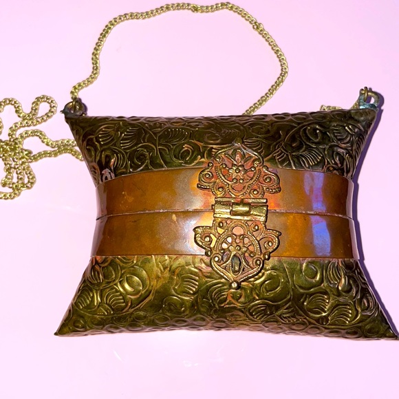 Bags | Vintage Brass And Copper Purse | Poshmark